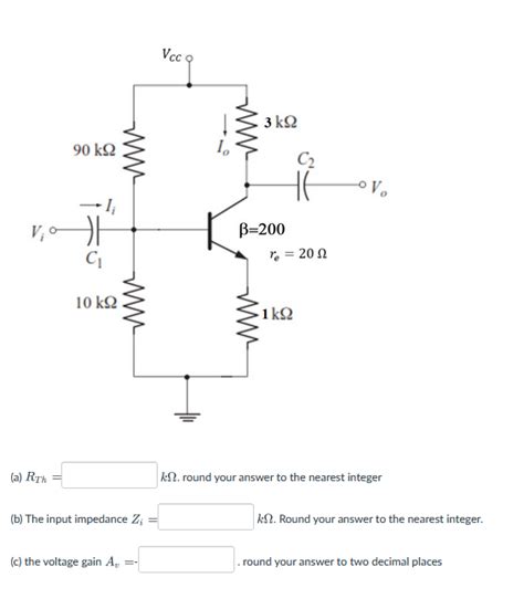 Solved a RTh kΩ round your answer to the nearest integer Chegg