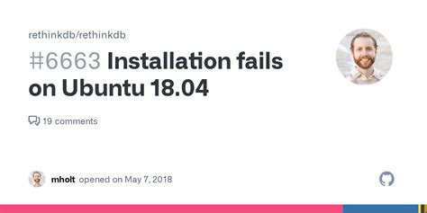 Installation Fails On Ubuntu 1804 · Issue 6663 · Rethinkdbrethinkdb