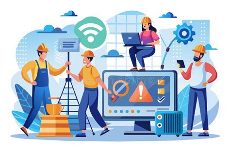 Team Members Collaborate To Resolve Internet Connectivity Problems