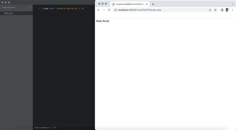 gestire file php con brackets e mamp localhost editor html it