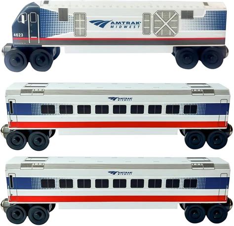 Whittle Shortline Railroad Amtrak Siemens Charger Wooden