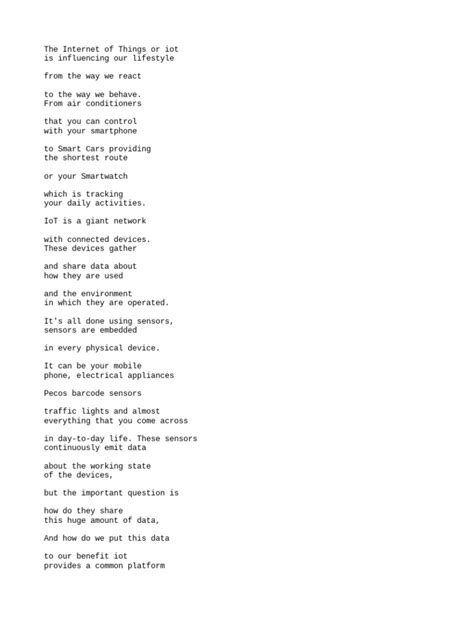 English Internet Of Things Iot What Is Iot How It Works Iot Explained Pdf Internet Of