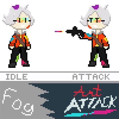Editing Fog Art Attack Sprite Free Online Pixel Art Drawing Tool