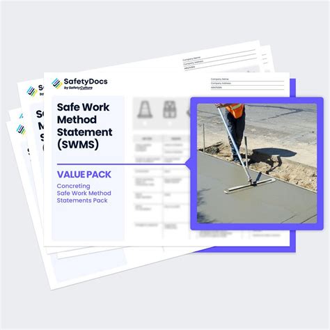 Concreting Swms Pack Safetydocs Pdf And Word Templates