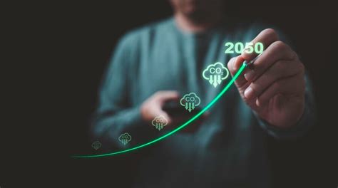 Premium Photo Businessman Point To Increasing Arrow With Carbon