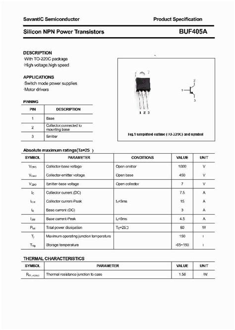 Unlock The Potential High Power Transistor Datasheet Insights