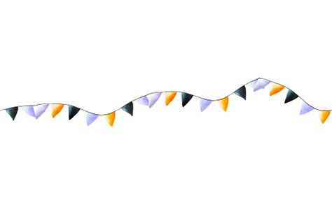 할로윈 삽화를 위한 축제 깃발이 있는 수채화 이음매 없는 배너 하얀 배경에 분리된 핸드 페인팅 엽서 디자이너 장식 상점 엽서