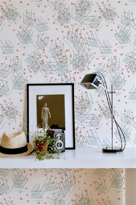 Orange And Green Abstract Wallpaper Peel And Stick Or Non Pasted