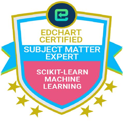 Edchart Certified Scikit Learn Machine Learning Subject Matter Expert