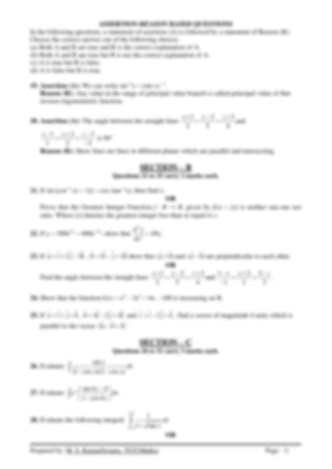 Solution Maths Class Xii Sample Paper Test 06 For Board Exam 2023 1