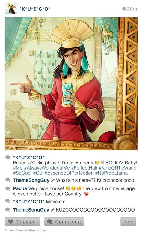 Selfie Fables Kuzco By Simonabonafinida On Deviantart Disney Cartoons Disney Artwork Funny
