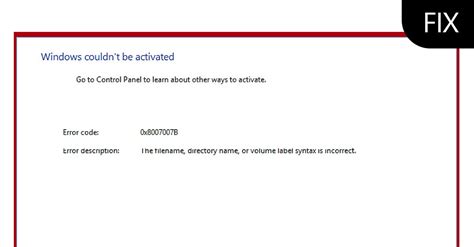 How To Fix Windows 10 Error 0x8007007b ErrorTools