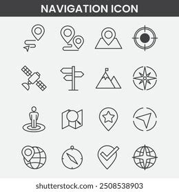 Navigation Map Gps Positioning Coordinate Grid Stock Vector Royalty