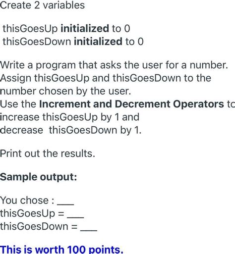 Solved Create 2 Variables This Goes Up Initialized To O