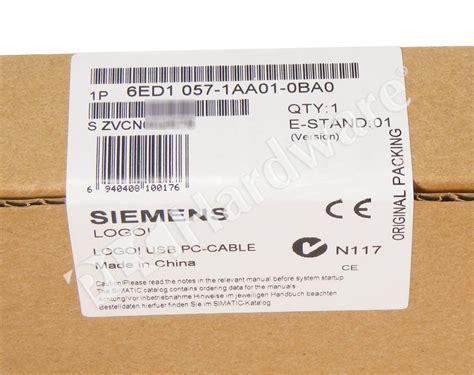 Plc Hardware Siemens 6ed1057 1aa01 0ba0 Surplus Sealed Pre Owned