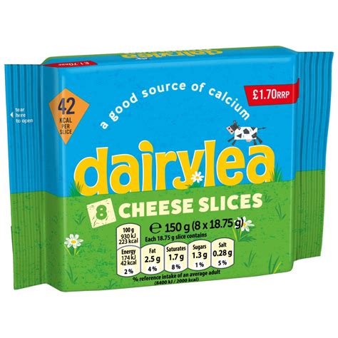 Dairylea Cheese Slices £170 Pmp 8 Pack 150 G Bestway