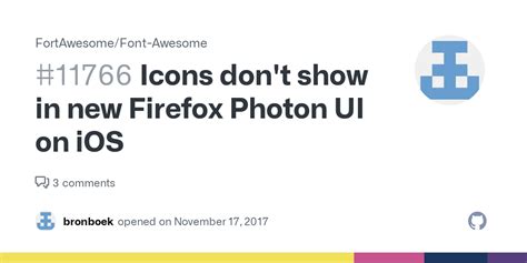 Icons Dont Show In New Firefox Photon Ui On Ios · Issue 11766 · Fortawesomefont Awesome · Github