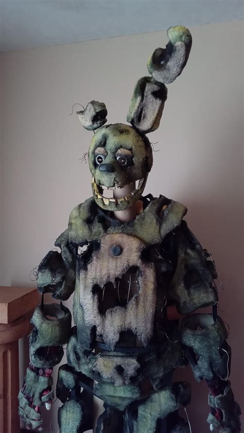 Fnaf Cosplay Springtrap Costume Full Body On Request Pls Etsy