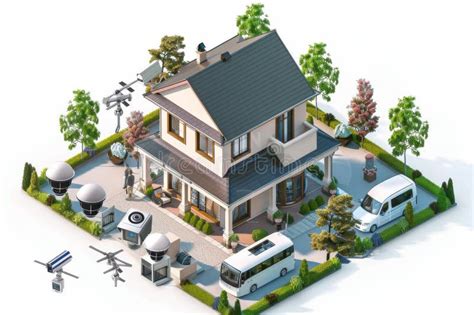 Security Systems With Cctv Surveillance Synchronize Devices For Safety