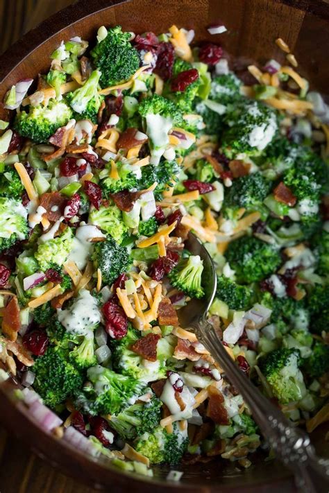Broccoli Salad With Cranberries And Bacon Peas And Crayons Broccoli