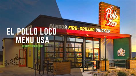 El Pollo Loco Menu With Prices 2025 Usa Updated
