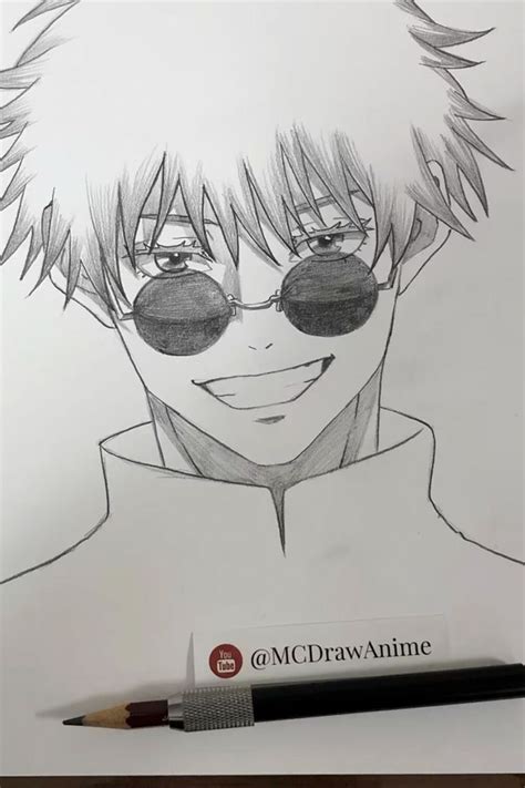 Draw Gojo Satoru From Jujutsu Kaisen Anime Drawings Anime Sketch