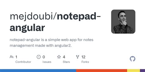 Github Mejdoubi Notepad Angular Notepad Angular Is A Simple Web App For Notes Management Made