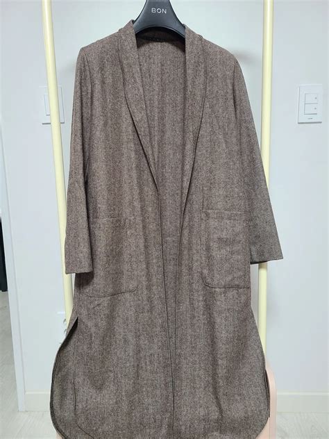 헤링본 봄 가을 롱코트 당근 중고거래