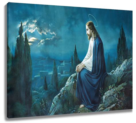 Jesus Christ Praying In The Garden Of Gethsemane
