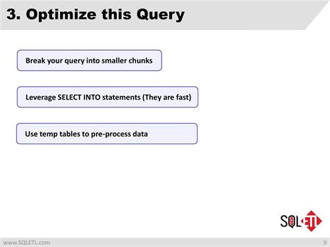 make your queries faster ppt download