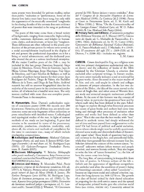Canon From The Princeton Encyclopedia Of Poetry And Poetics 4th Ed 2012 Pdf
