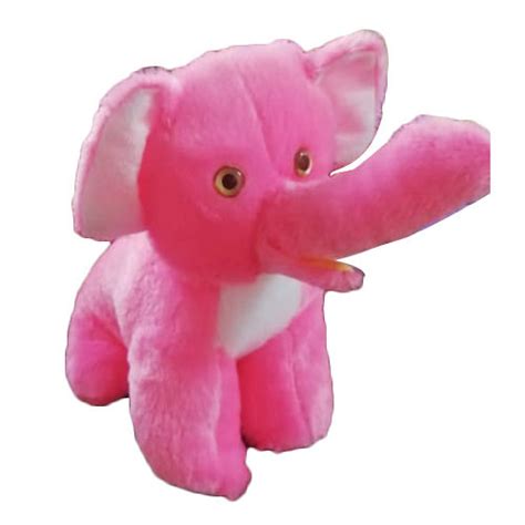 Small Elephant Soft Fabric Custom Size Pink Color Filled With
