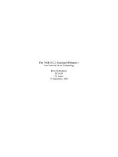 The IEEE 802 3 Standard Ethernet An Overview Of The The Ieee 802 3 Standard Ethernet An