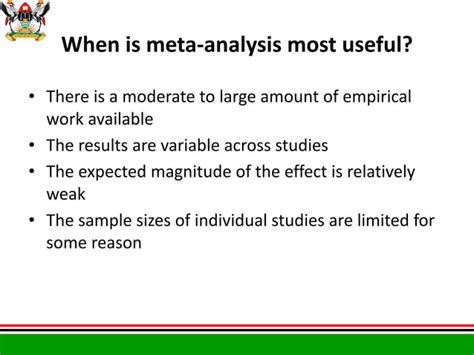 Introduction To Meta Analysis Dr Moses Ocan Pdf Science