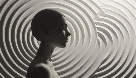 Premium Photo Minimal 3d Design Featuring A Series Of Concentric Circles