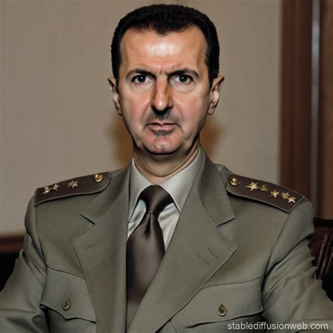 Bashar Assad Portrait Stable Diffusion Online