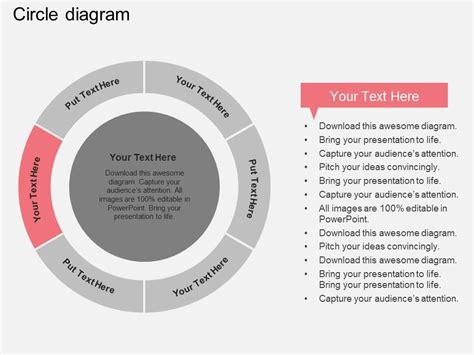 Six Leveled Circle Design With Icons Flat Powerpoint Design Graphics Presentation Background