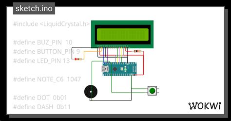Morse Decoder Wokwi ESP32 STM32 Arduino Simulator