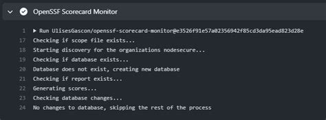 Setup Ossf Scorecard Reporting For Nodesecure · Issue 21 · Nodesecure