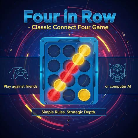 Four In A Row Classic Connect Four Game