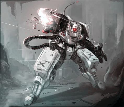 Draw Your Mecha Robot Design Art By Blootking258 Fiverr