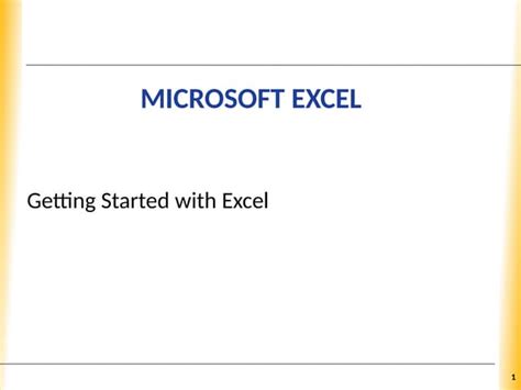 Basic Excel Training Pptx