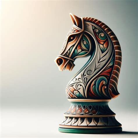 A Highresolution Closeup Of A Classic Knight Chess Piece Showcasing