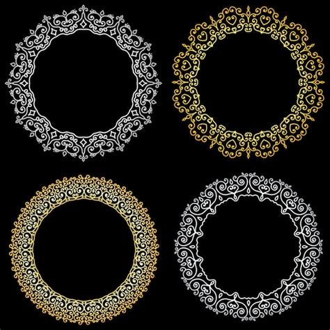 Premium Vector Curly Frames