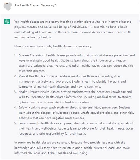 챗gpt에게 물어본 보건교육
