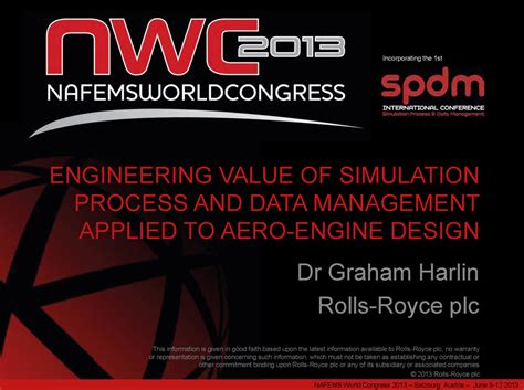 nafems engineering value of simulation process and data management