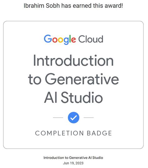 ibrahim sobh phd on linkedin course vertexai ai certificate