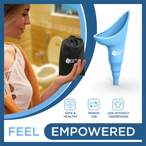 Vee® Female Urinal Travel Urination Device And Pee Funnel For Women