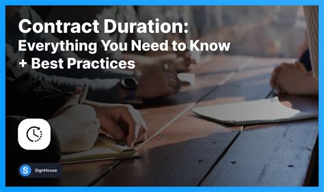 Contract Duration Everything You Need To Know Best Practices 2023