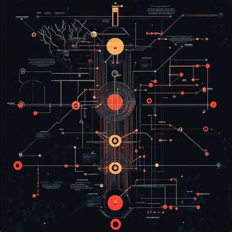 A Digital Flowchart Showing The Steps And Logic Of An Algorithm